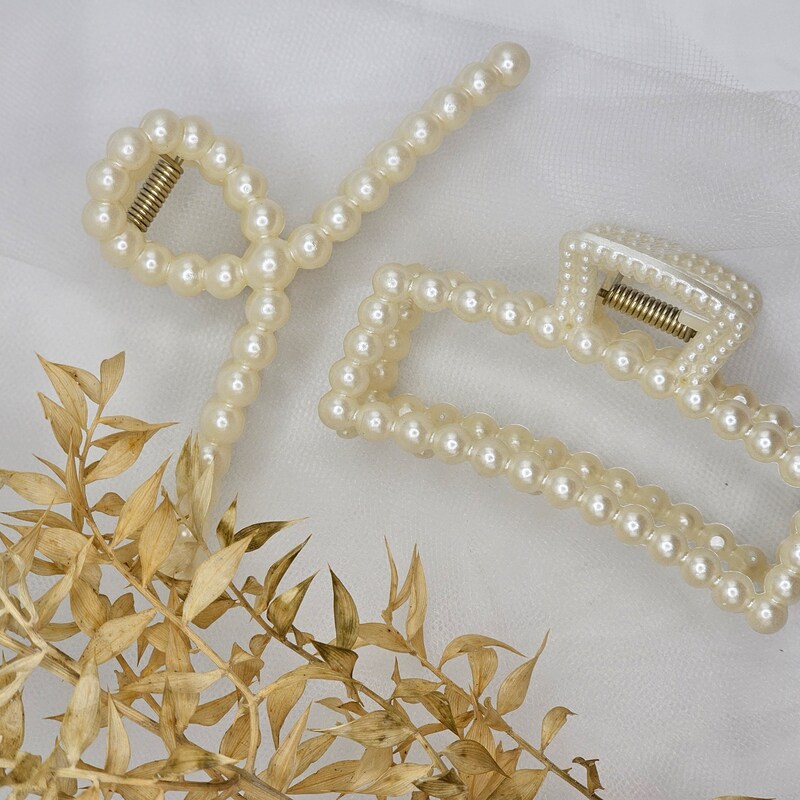 Pearl Hair Clip - Etsy