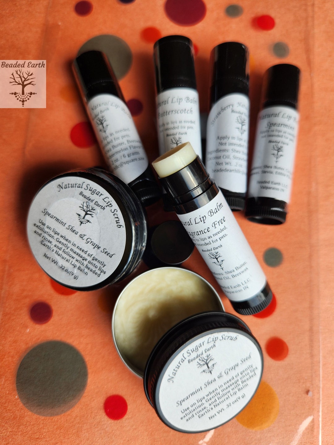 Handmade Lip Balm, Natural Shea Butter Lip Balm, and Lip Scrub, Lip ...