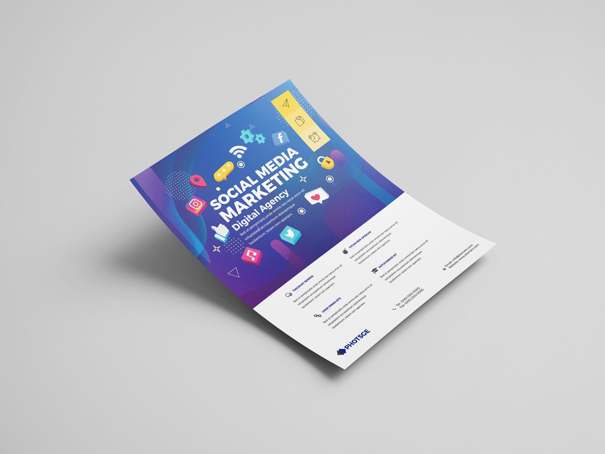Social Media Flyer, SEO Flyer, Social Media Marketing Flyer, Promotion ...