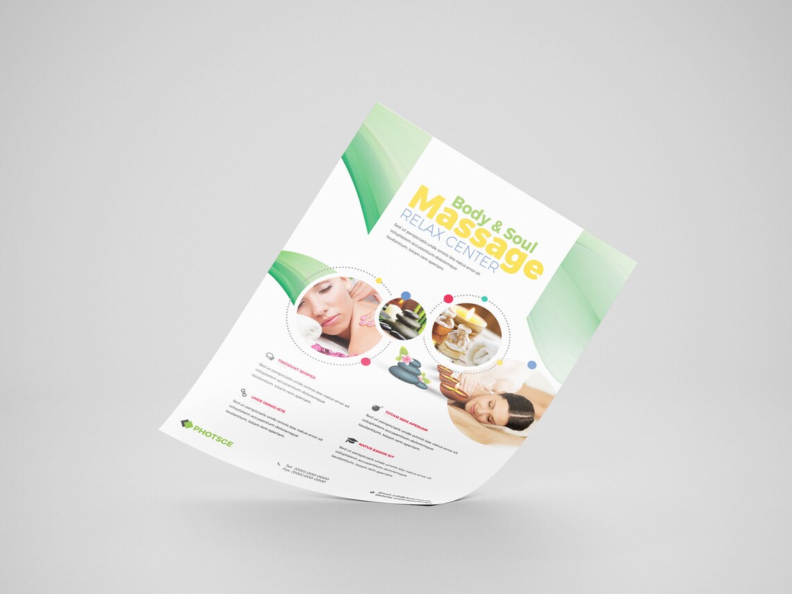 Spa Flyer Template | Massage Flyer Template | Body Relaxation Flyer ...