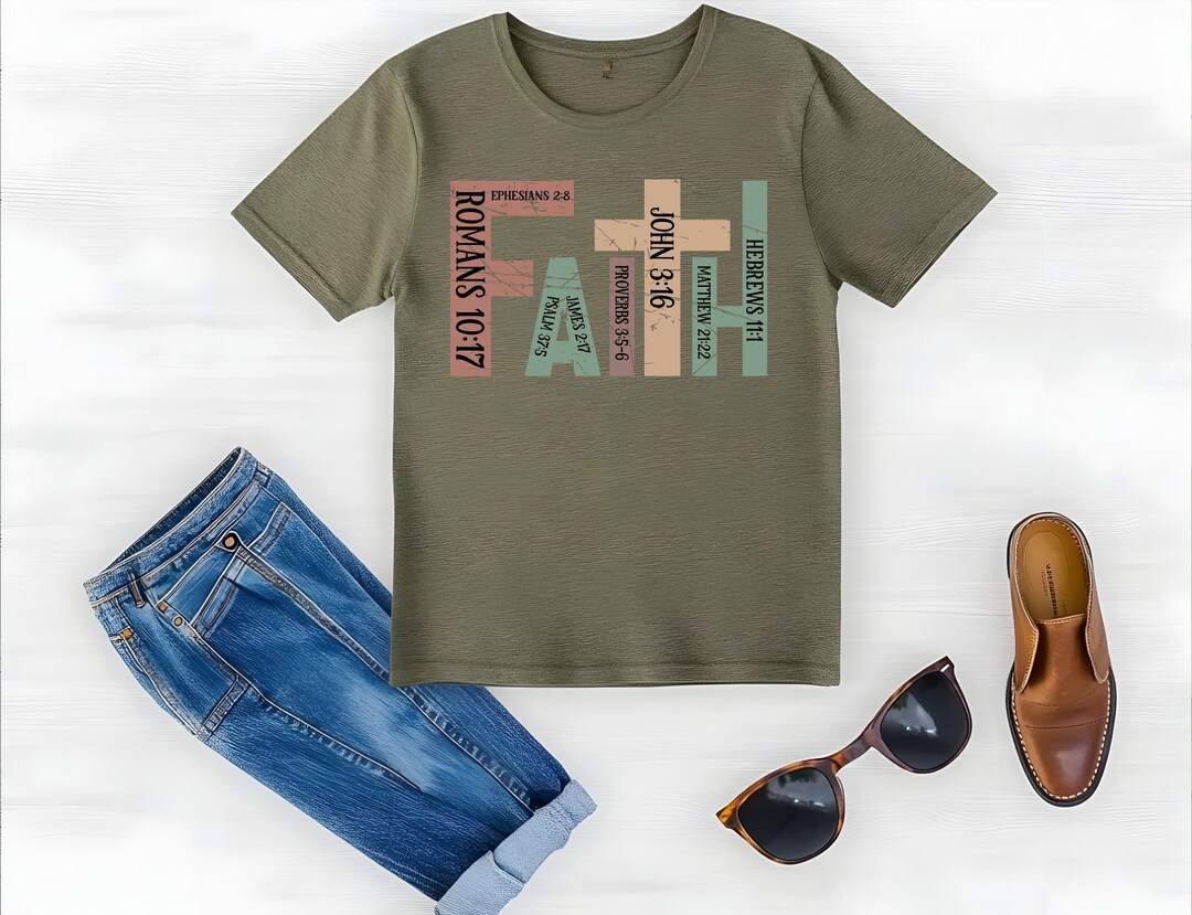 Faith Bible Verses Religious Shirt Cute Motivational Religious Gildan ...