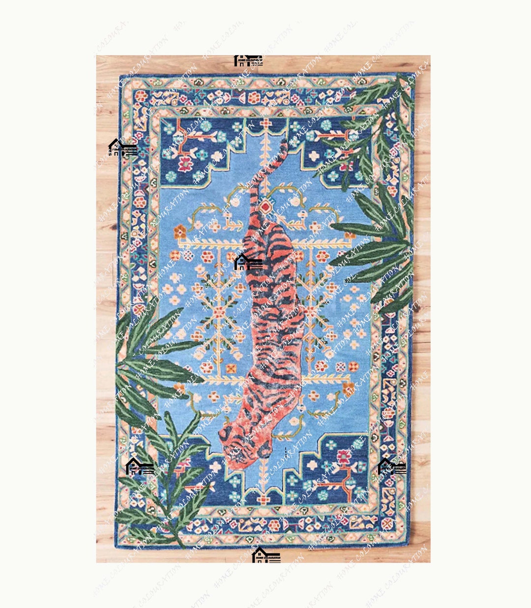 Tufted Bengal Tiger Rug Hand Tufted Rug Tufted Wool Rug Hand - Etsy