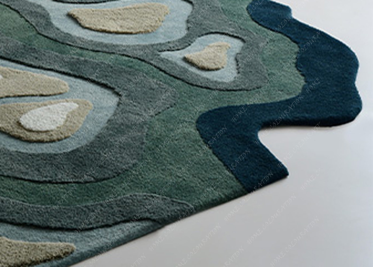 Irregular Chinoiserie Rug 100% Woolen Area Rug Tufted Wool Rug - Etsy