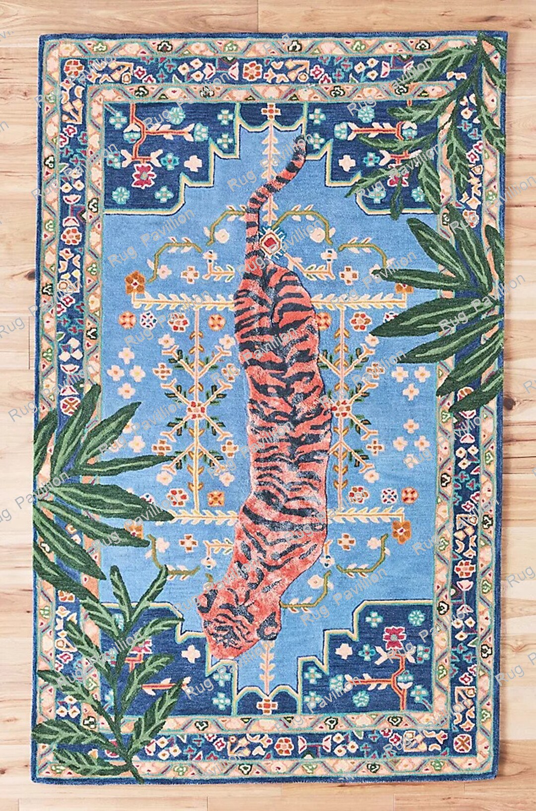 Tufted Bengal Tiger Rug Hand Tufted Rug Tufted Wool Rug Hand Tuft Rug ...