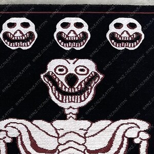 Skeleton Rug Tufted Modern Rug Hand Tufted Rug Tufted Wool Rug Hand ...