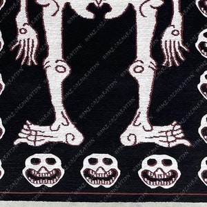 Skeleton Rug Tufted Modern Rug Hand Tufted Rug Tufted Wool Rug Hand ...
