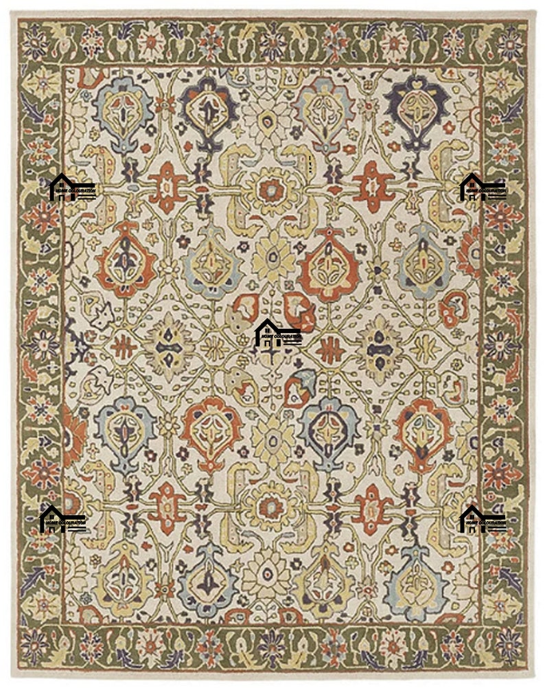 Carli Hand Tufted Rug 5x8 8x10 9x12 Feet Rug Persian Rug - Etsy