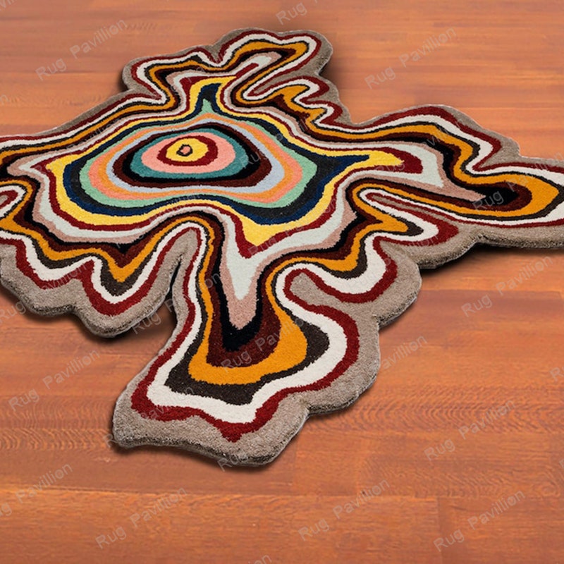 Abstract Shaped Rug - Etsy