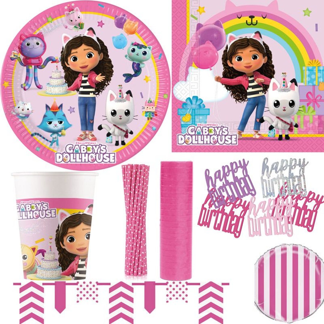 Partyset Gabby's Dollhouse Geburtstagsdeko Zum Kindergeburtstag - Etsy