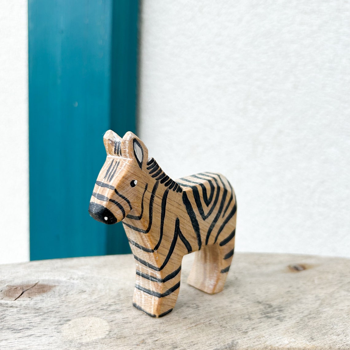 Wooden African Animal Figurines Play SET Handmade Safari Eco Toys ...