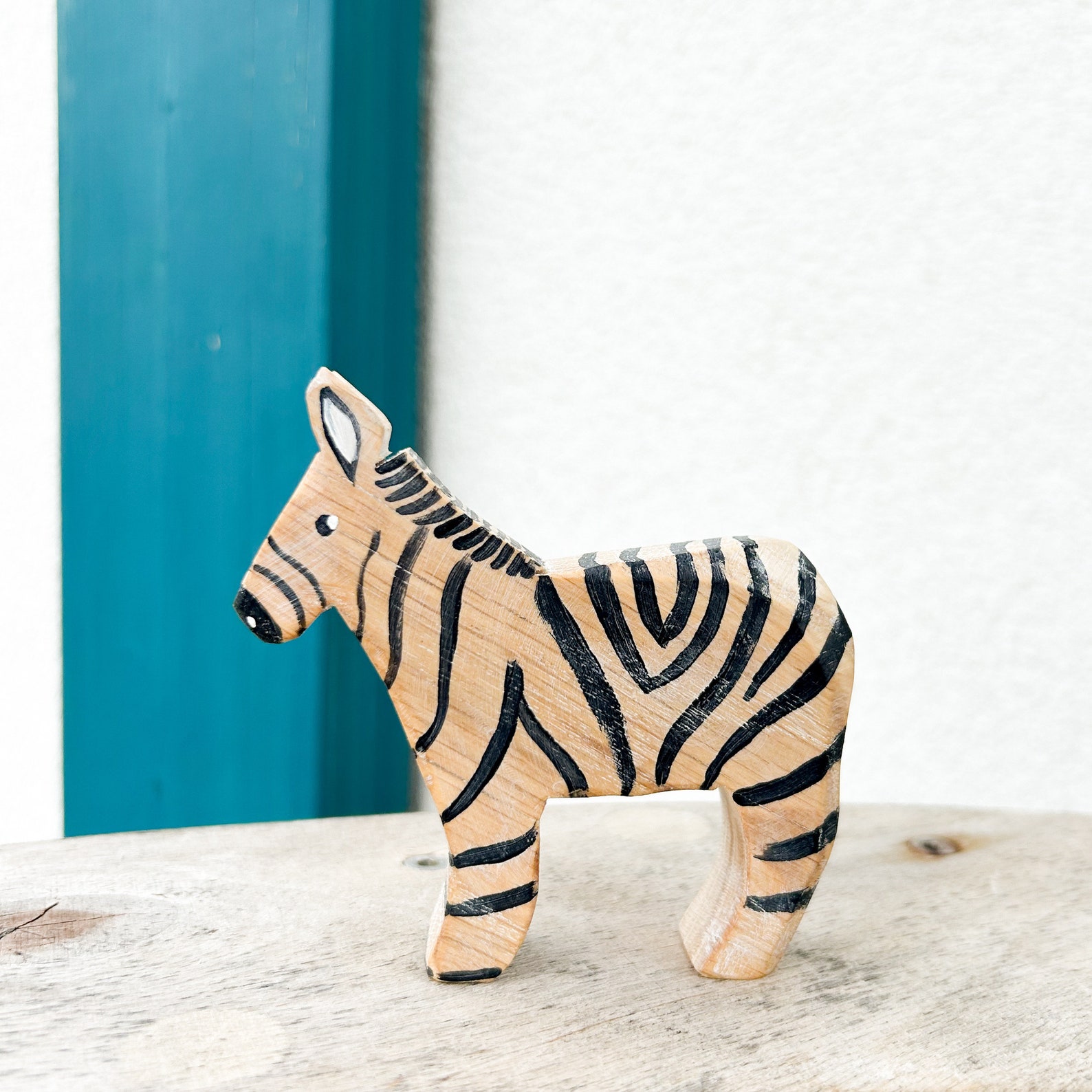 Wooden African Animal Figurines Play SET Handmade Safari Eco Toys ...