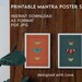 Printable Mantra Poster Set, Positive Affirmations Mantra Growth, Self ...