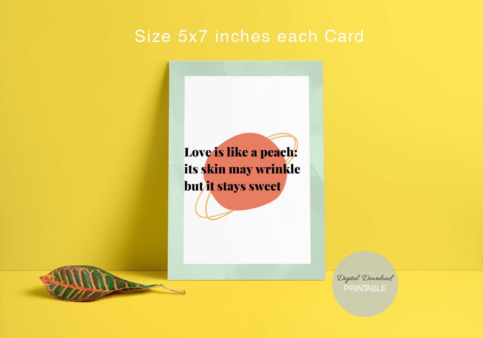 Funny Fruit Cards for Kids, Fruit Illustration Cards, Colorful Pastel ...