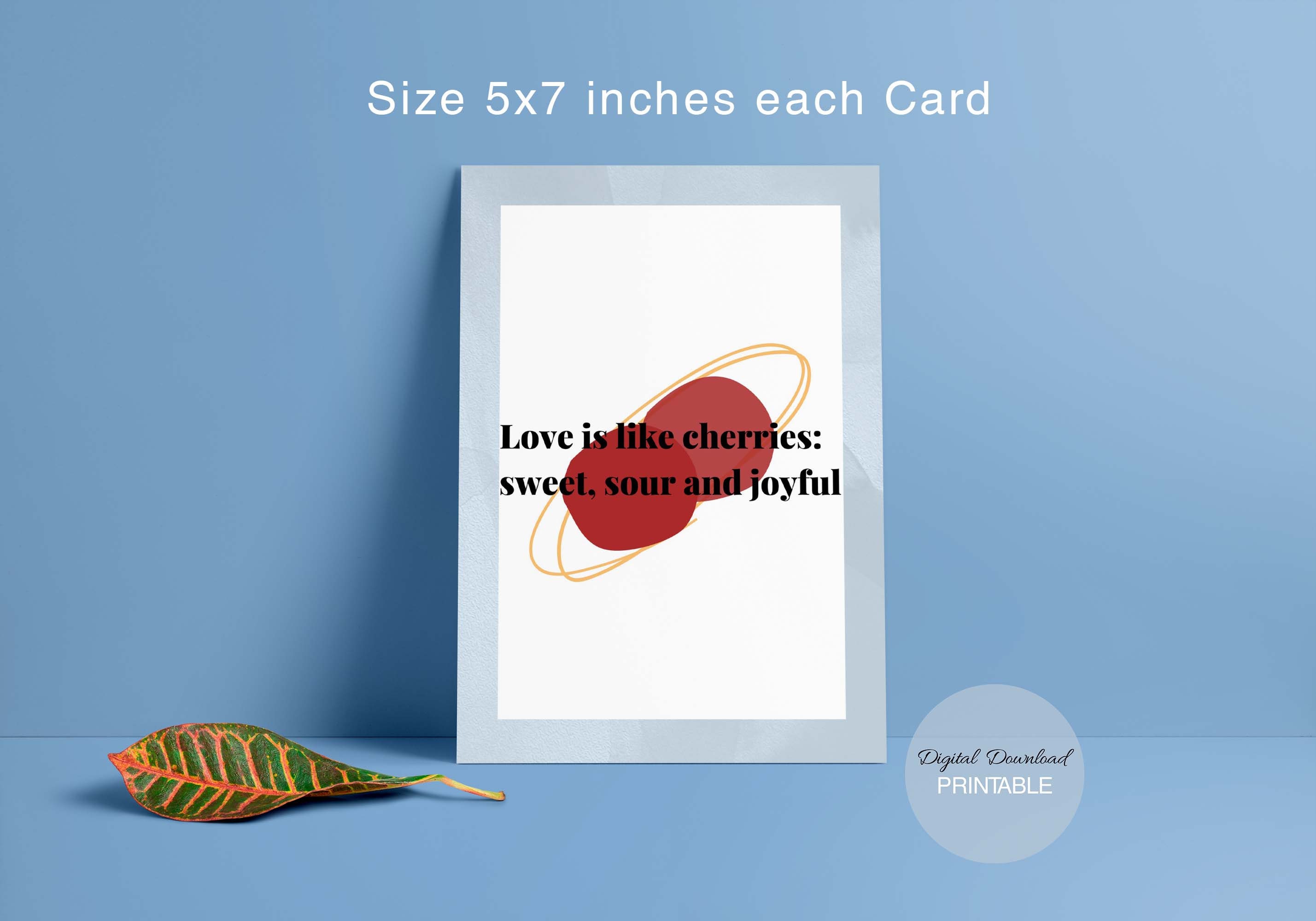 Funny Fruit Cards for Kids, Fruit Illustration Cards, Colorful Pastel ...