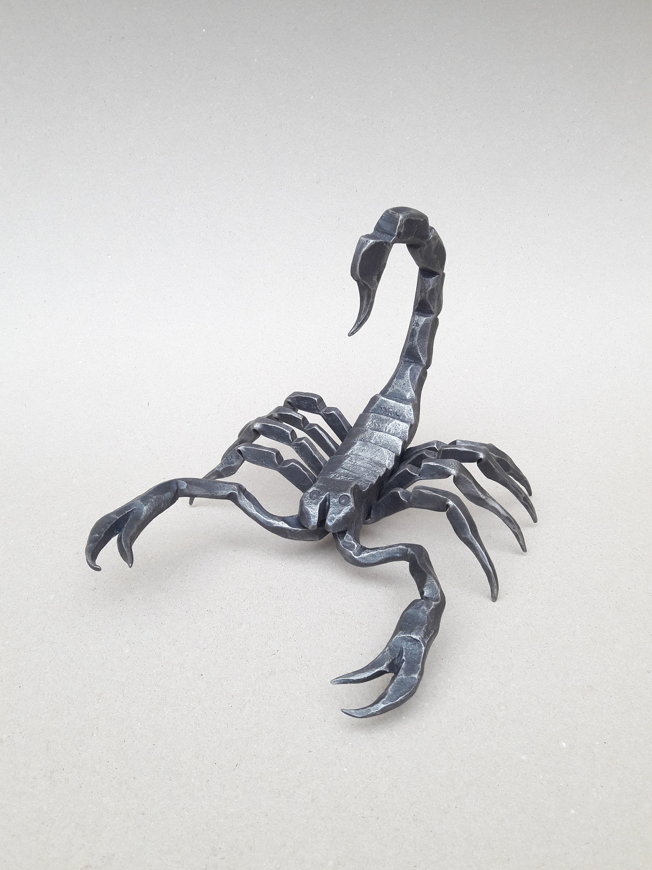 Hand Forged Iron Sculpture Scorpion, Unique Piece of Metal Art ...