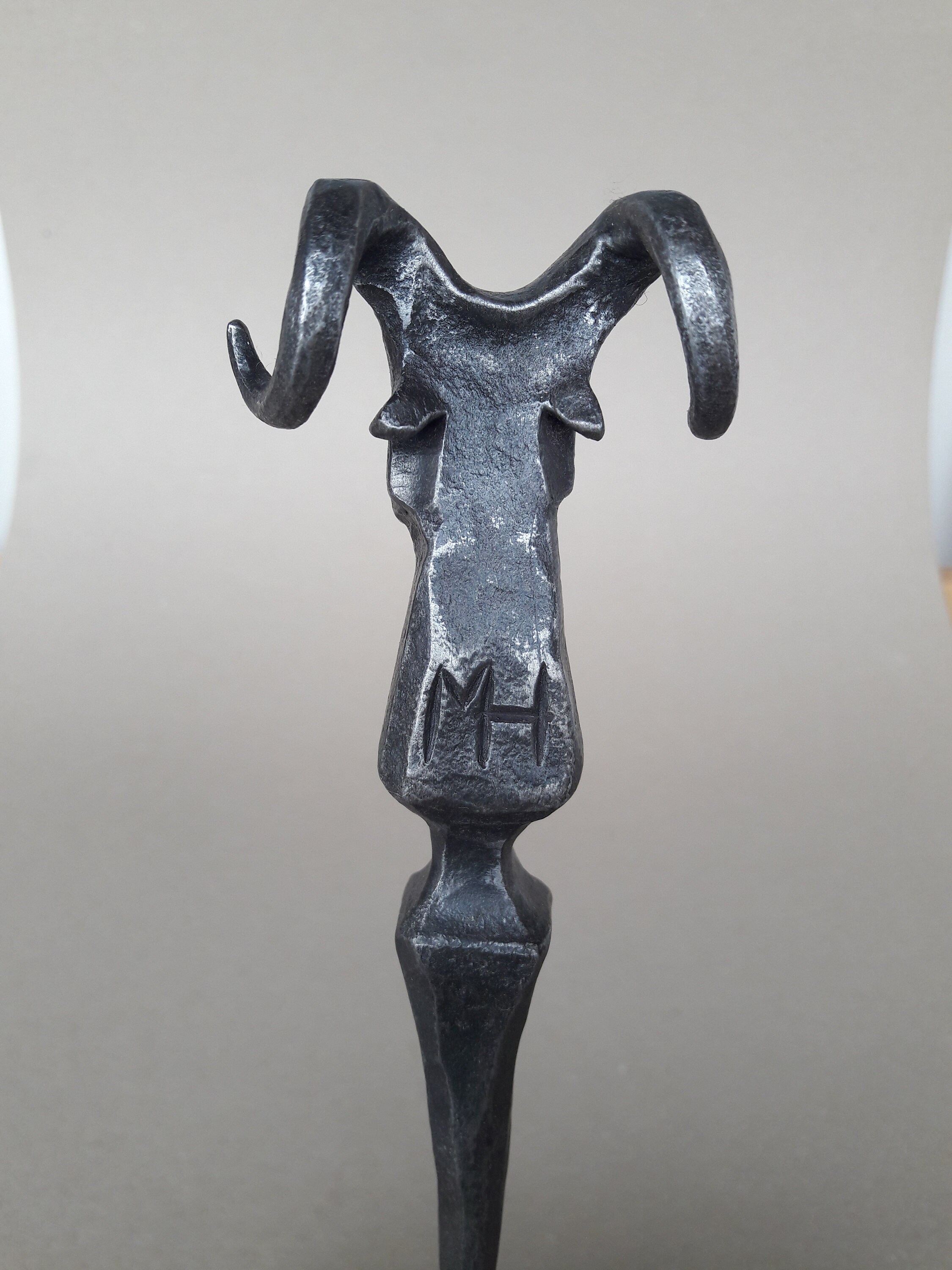 Barbecue Fork – RAM, Hand Forged, Unique Piece of Metal Art, Blacksmith ...