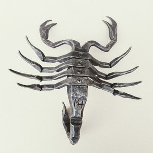 Hand Forged Iron Sculpture Scorpion, Unique Piece of Metal Art ...