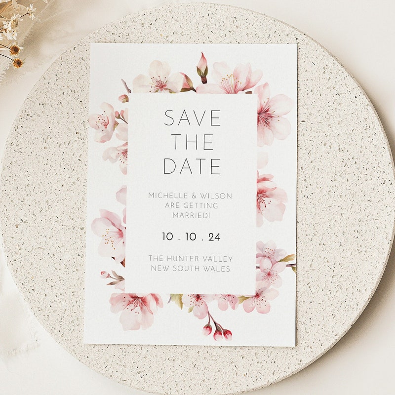 Cherry Blossom Cards - Etsy