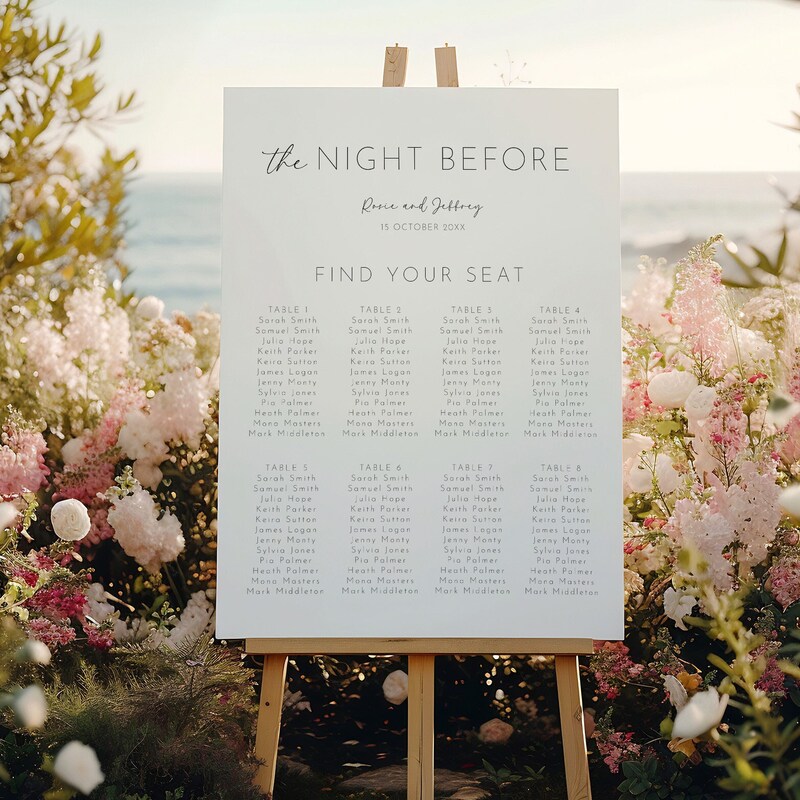 No Seating Plan Sign - Etsy