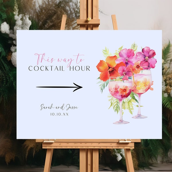 Cocktail Hour Sign - Etsy