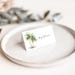 Palm Tree Name Cards for Wedding, Editable Template, Tropical Bridal ...