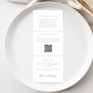 Fun Fact Wedding Card Editable Template, Menu Napkin Note, Capture the ...