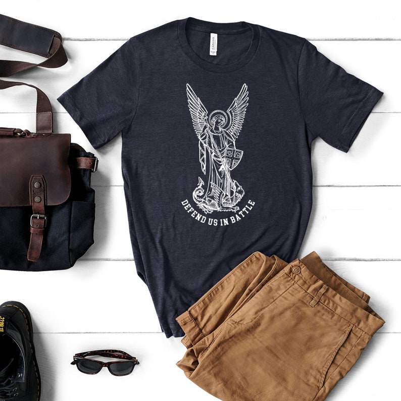 St. Michael Shirt, Catholic Gift, Catholic Shirt for Men, Catholic Men ...