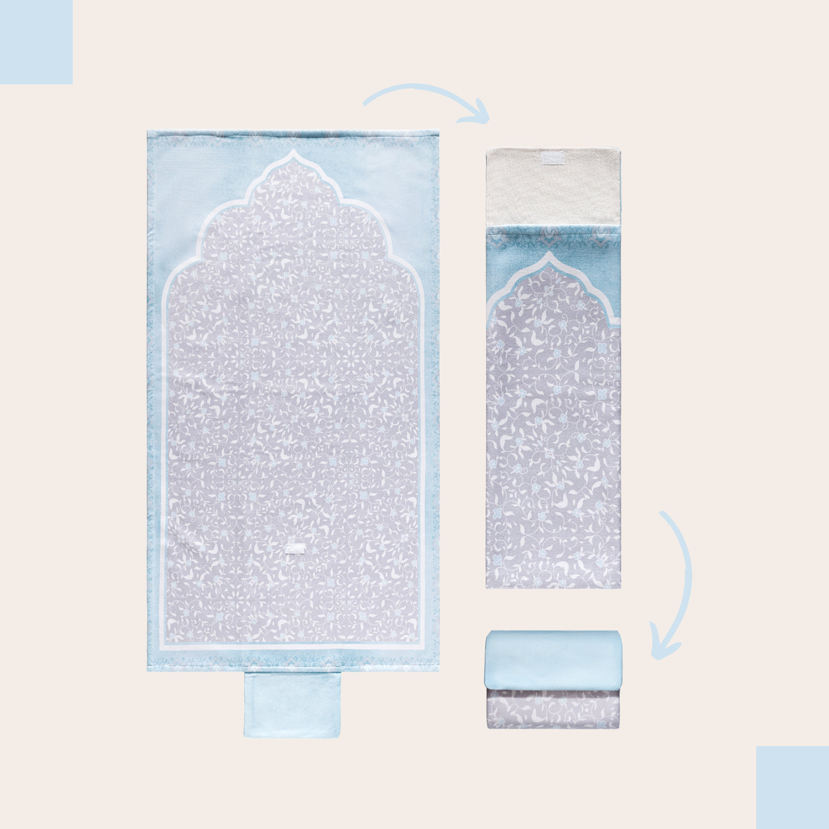 Pocket Sejadah Pocket Prayer Mat Pocket Size Prayer Rug - Etsy