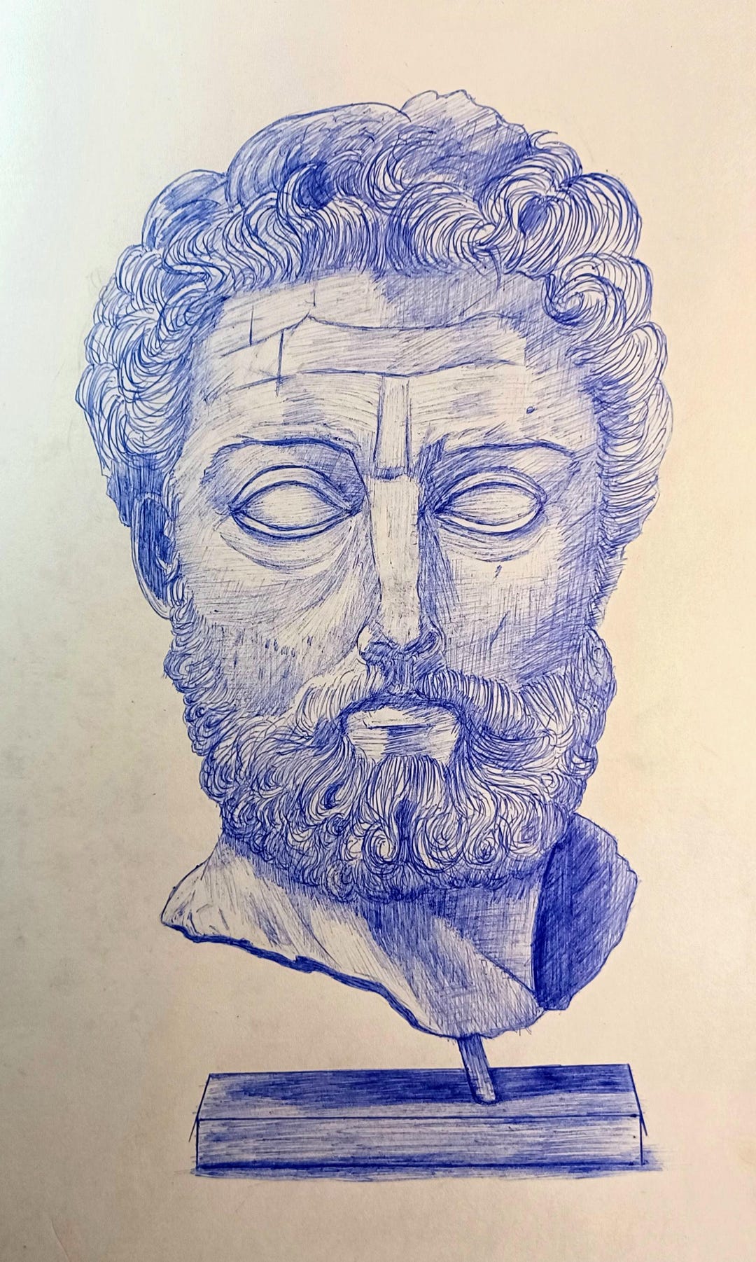 Drawing by Marcus Aurelius. - Etsy