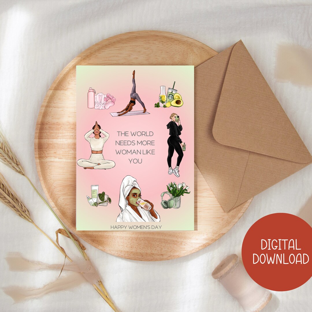5x7 Printable International Women's Day Card Women Empowerment Card ...