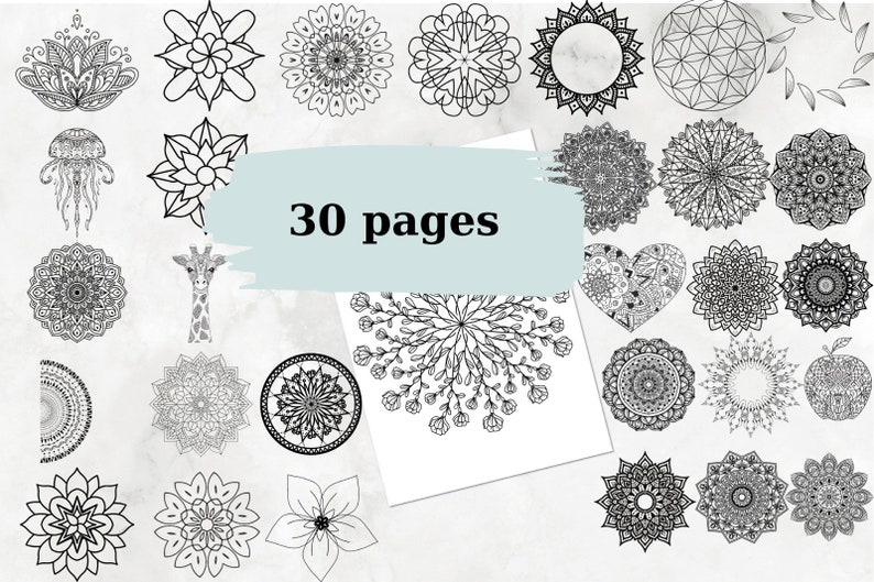 30 Adult - Young Mandala Coloring Pages V2 | Printable Coloring Pages ...
