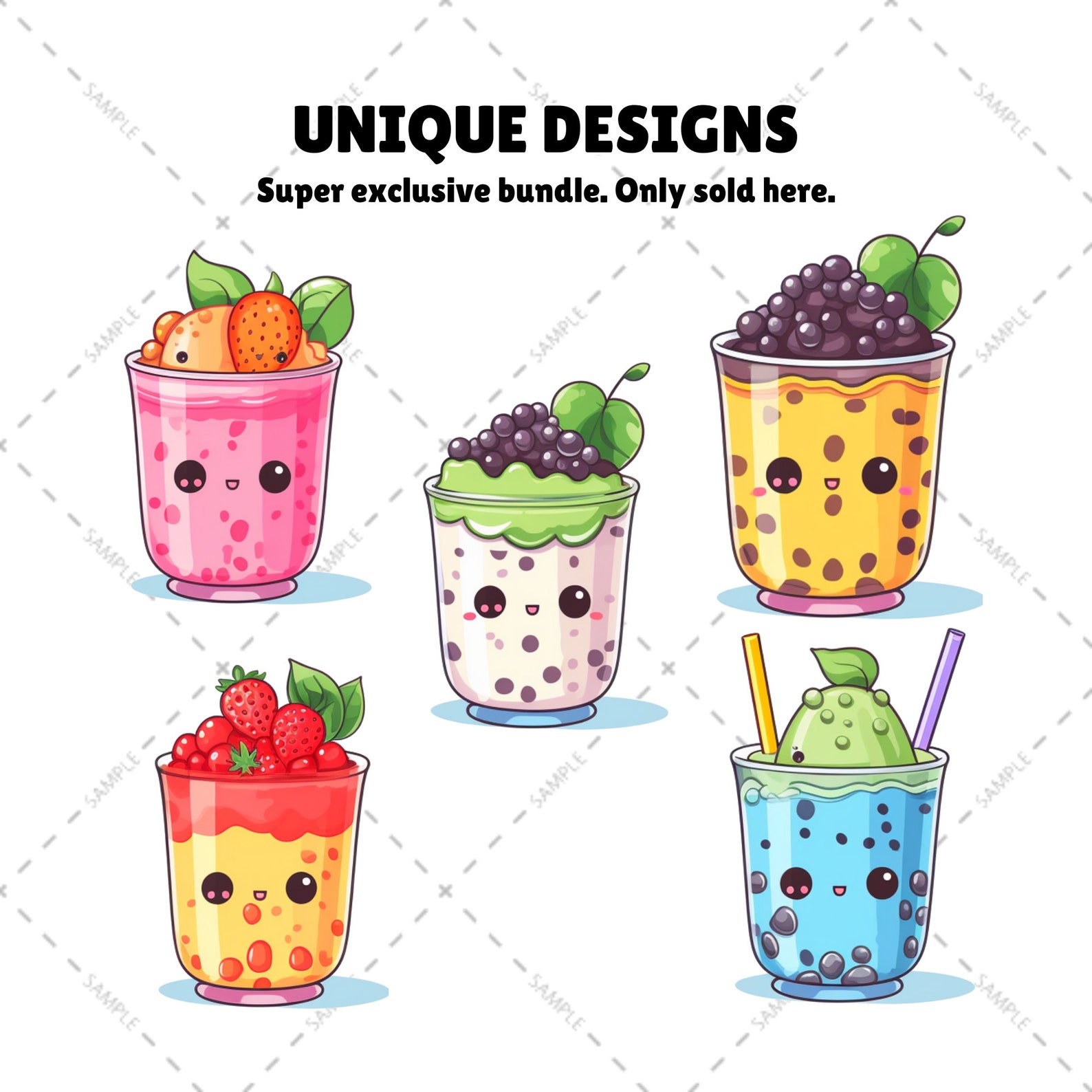 Boba Tea Clipart Boba Tea Lover Cute Tea Clipart Cute Sublimination ...