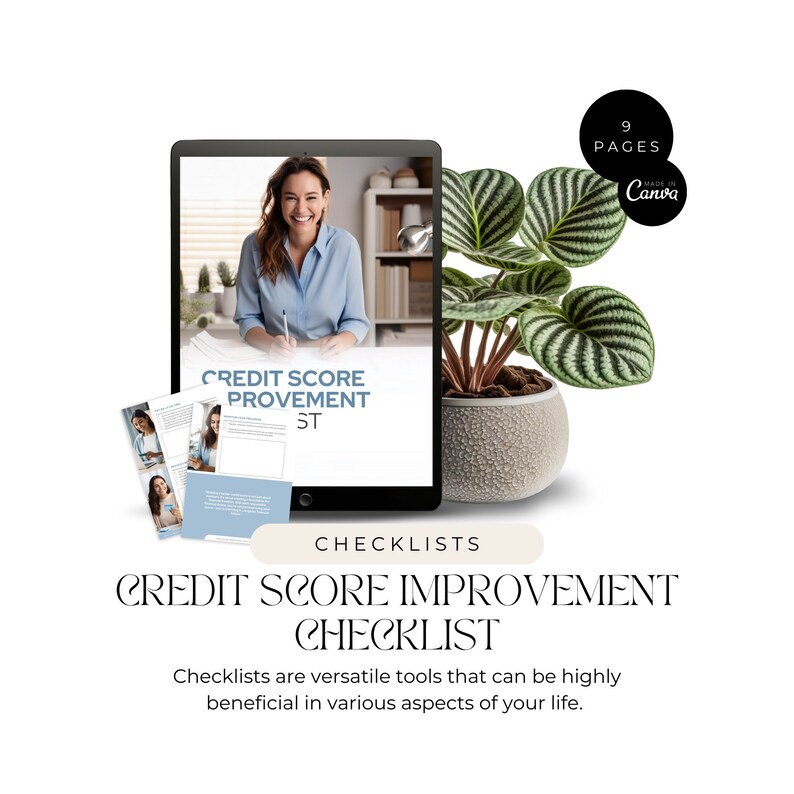 Credit Score Improvement Checklist Credit Score Guide Improvement ...