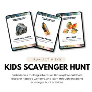 Nature Scavenger Hunt Printable Outdoor Games for Kids Spring Scavenger ...