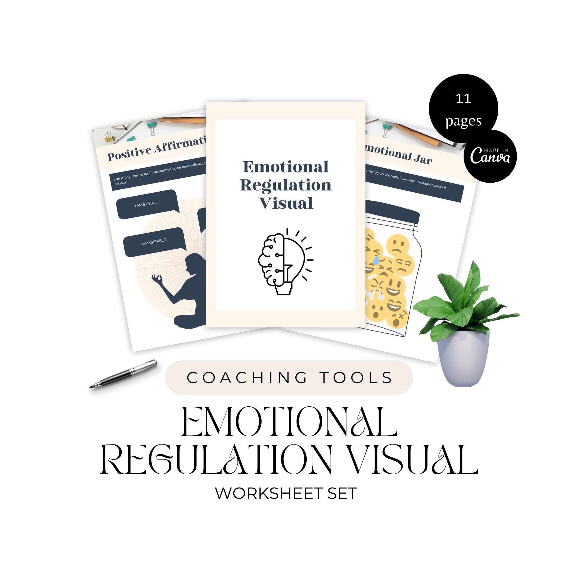 Emotional Regulation Coaching Sheets Dealing With Emotions Lead Magnet ...