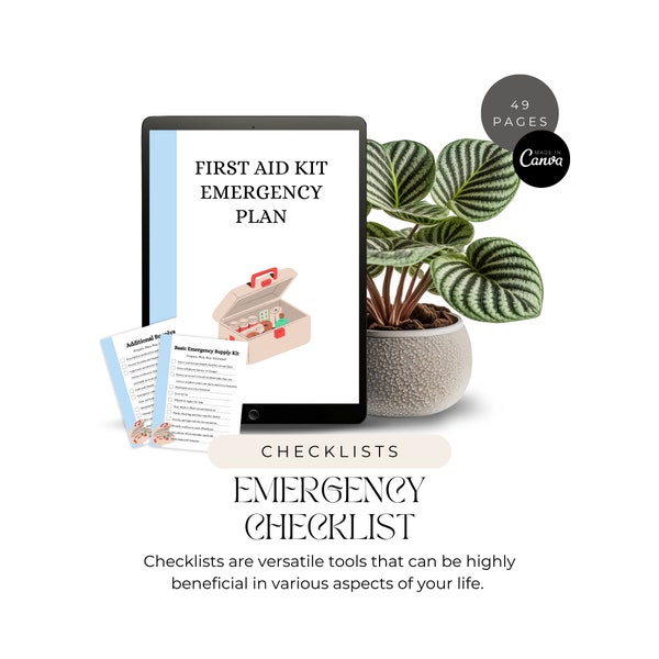 First Aid Checklist - Etsy
