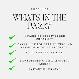 Credit Score Improvement Checklist Credit Score Guide Improvement ...