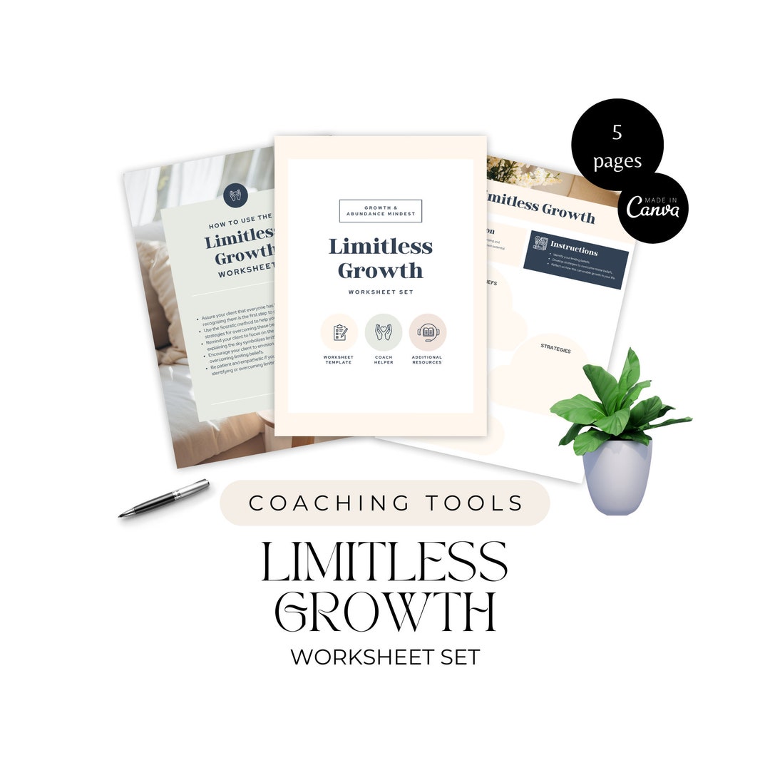 Limitless Growth Worksheet Self Care Morning Routine - Etsy