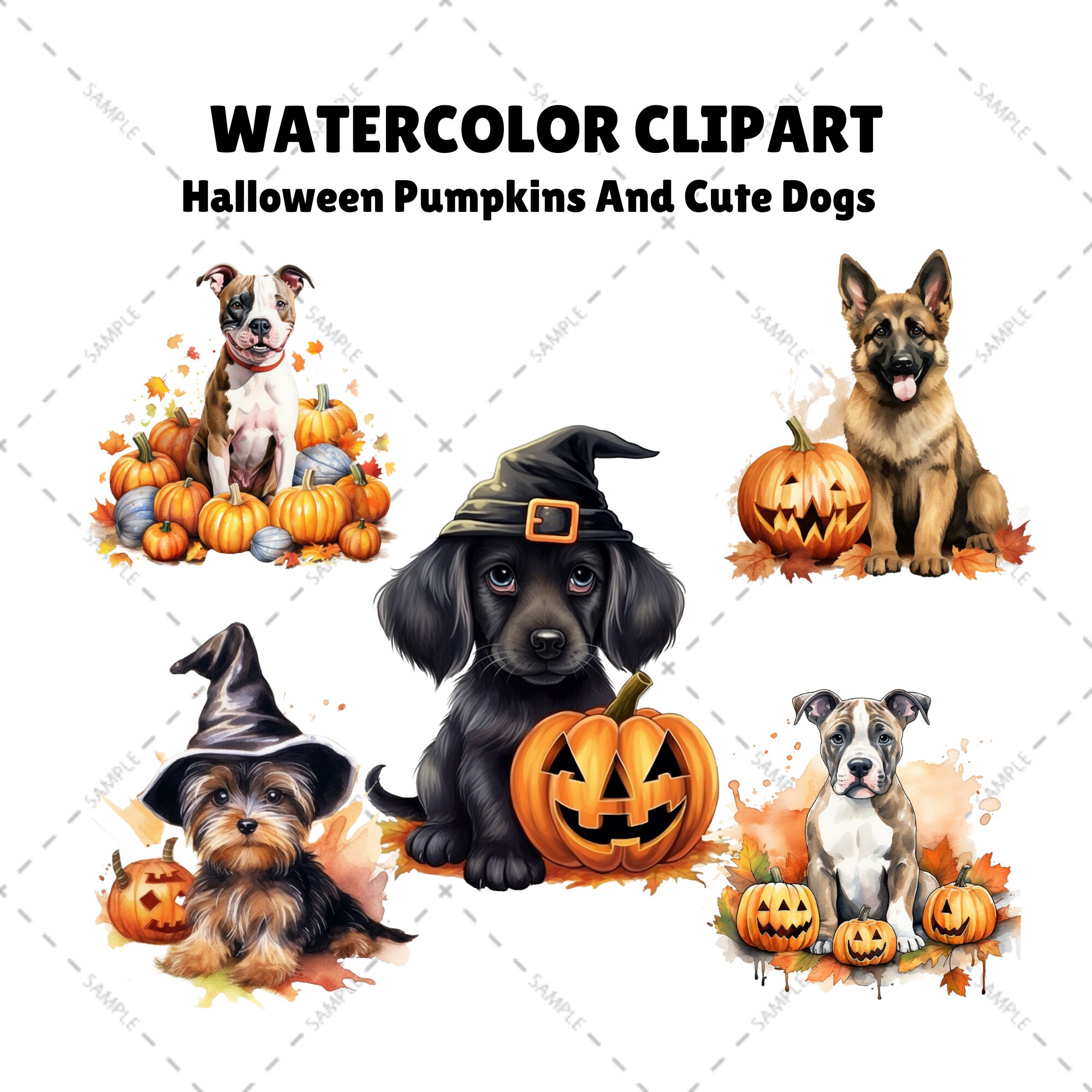 Halloween PNG Bundle Fall Clipart Personal Use Cute Halloween Clipart ...