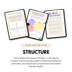 Grounding Techniques for Kids Emotional Regulation DBT Worksheets CBT ...