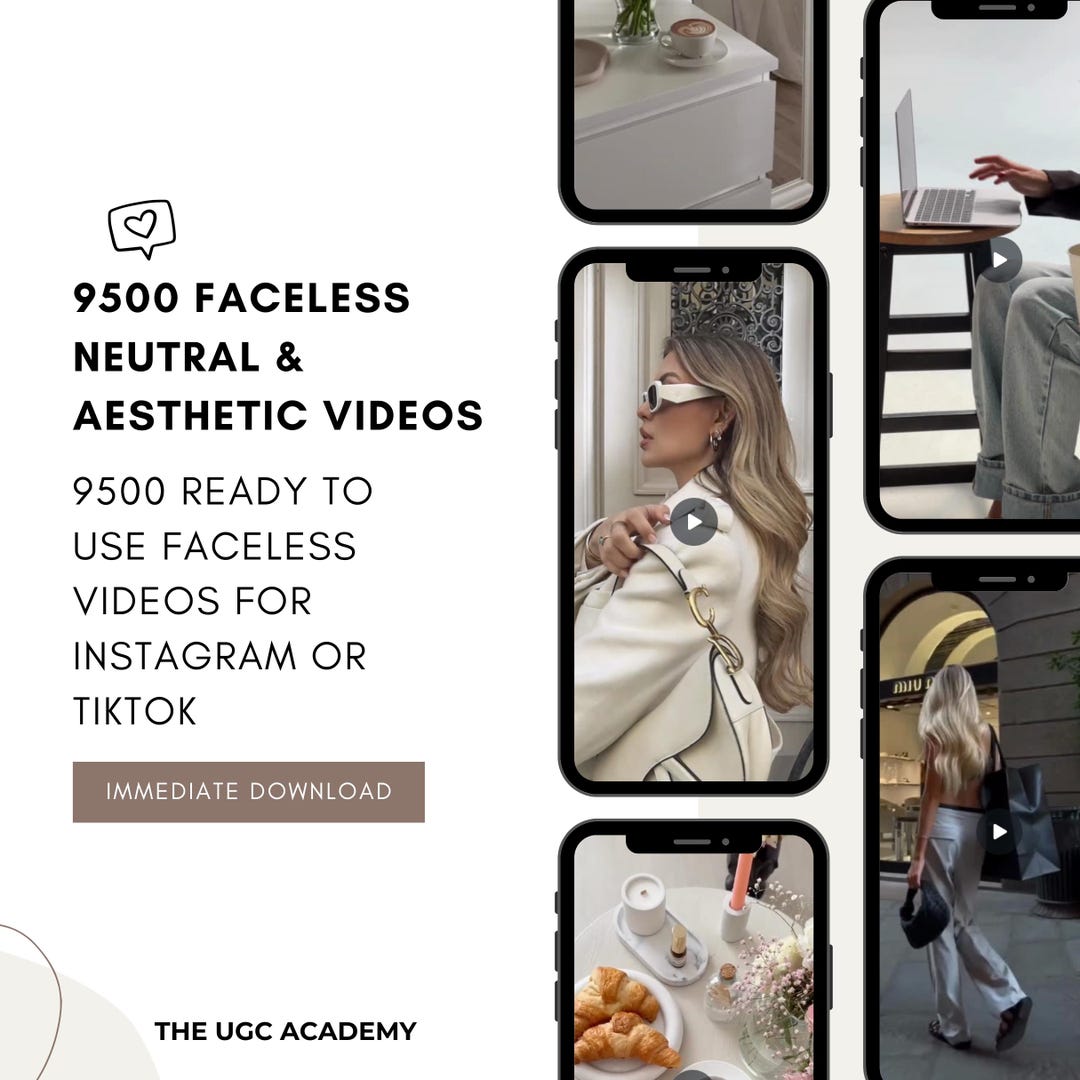 9500 Premium Faceless Aesthetic Lifestyle Videos ULTIMATE Pack for ...