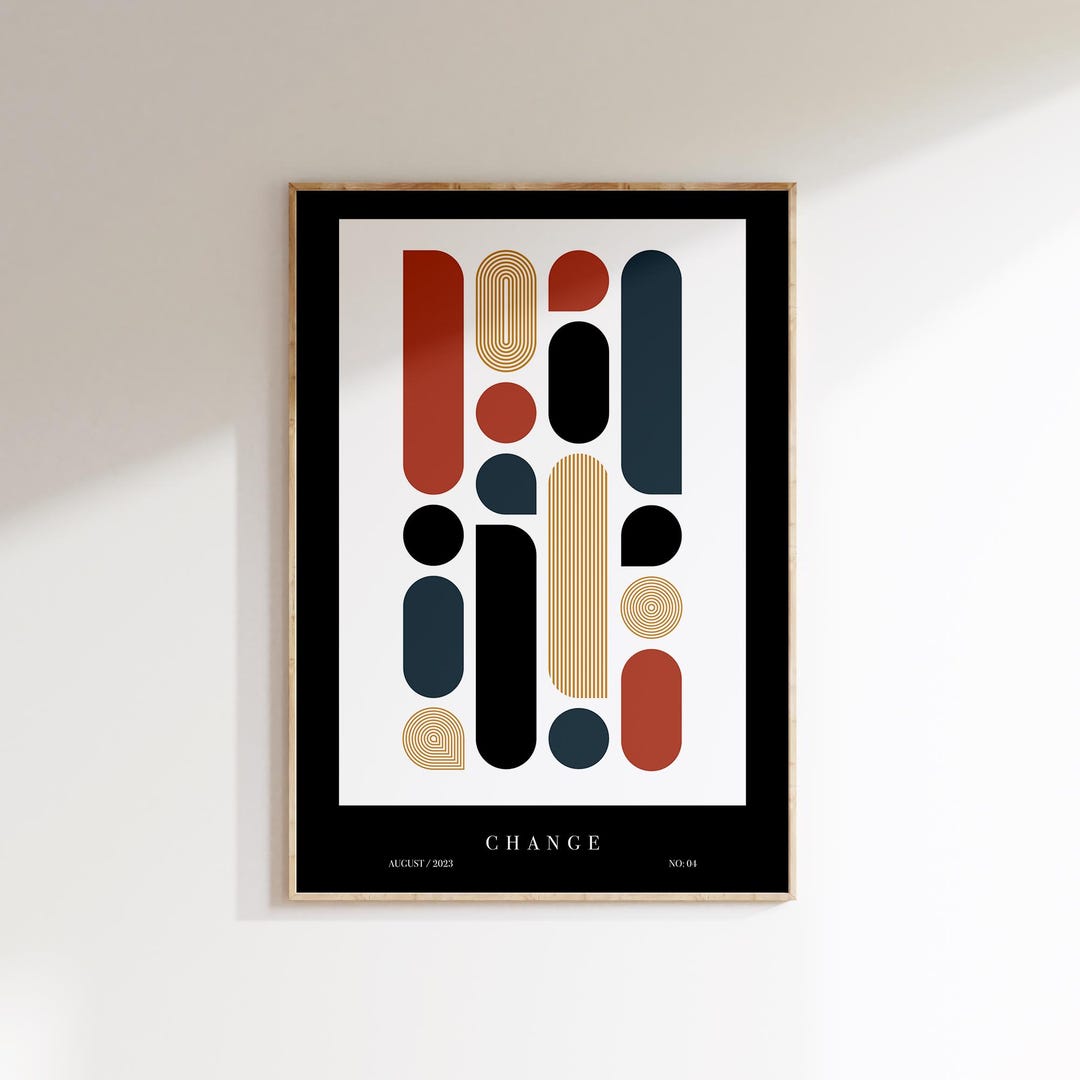 Visual Design Collection "change", Graphic Design Poster, Minimalist ...