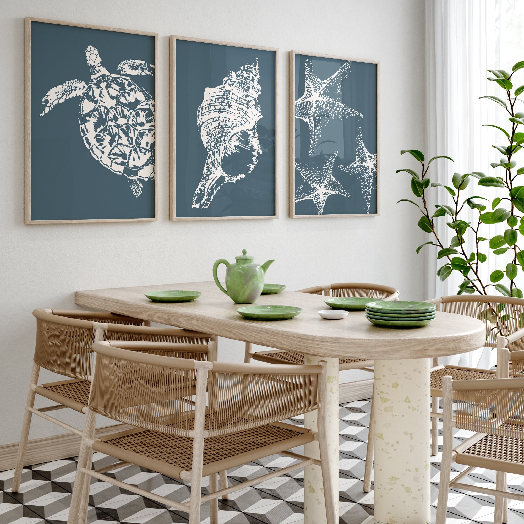 Seaside Serenity: Coastal Downloadable Prints Collection Beach Decor ...