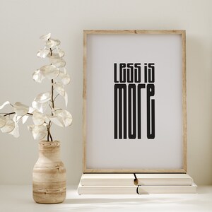 Visual Design Collection "less is More" Graphic Design Poster ...
