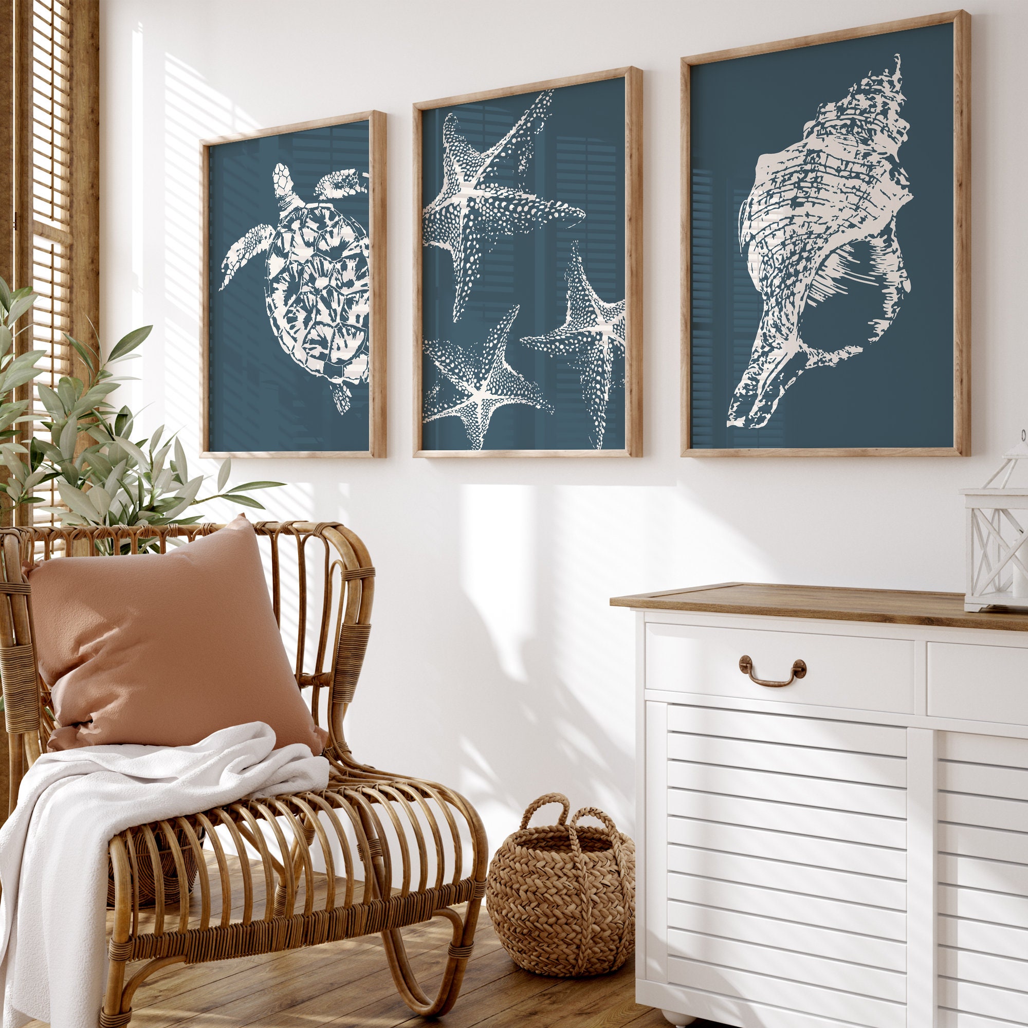 Seaside Serenity: Coastal Downloadable Prints Collection Beach Decor ...