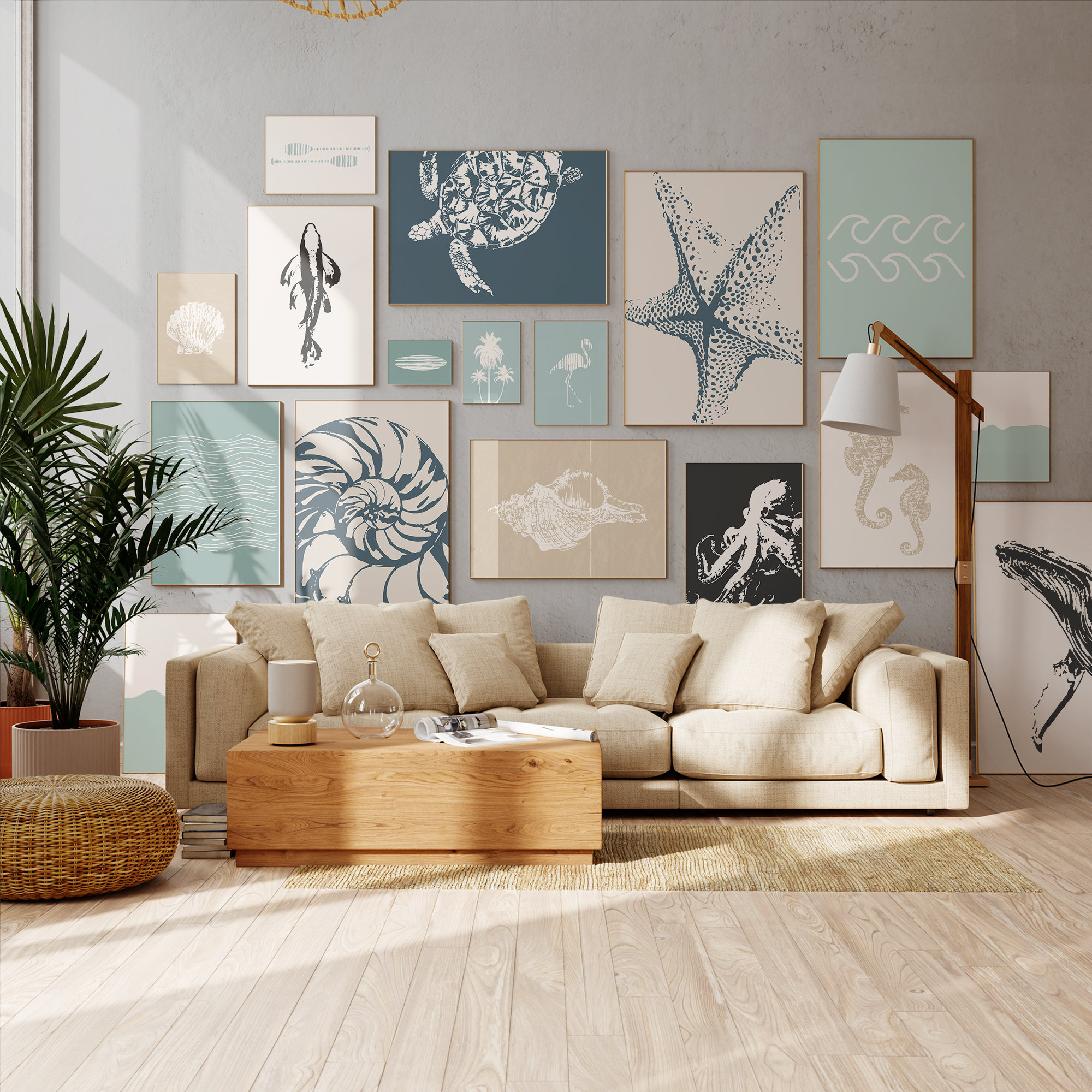 Seaside Serenity: Coastal Downloadable Prints Collection Beach Decor ...