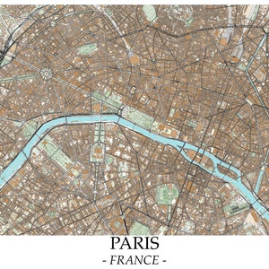 Detailed City Map With Buildings | Print Your Own Custom Highly ...