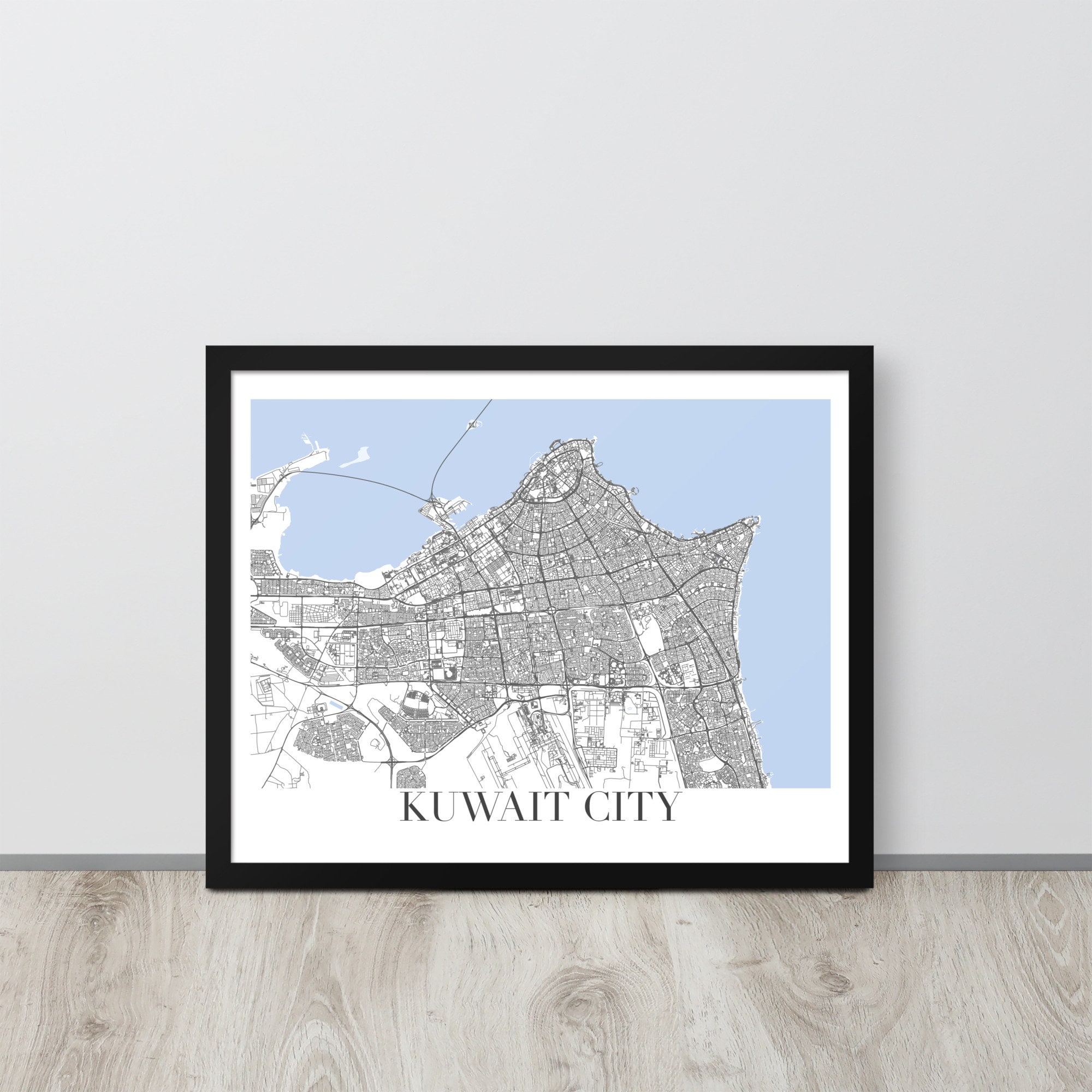 Kuwait City City Map Print Your Own Custom Highly Detailed - Etsy