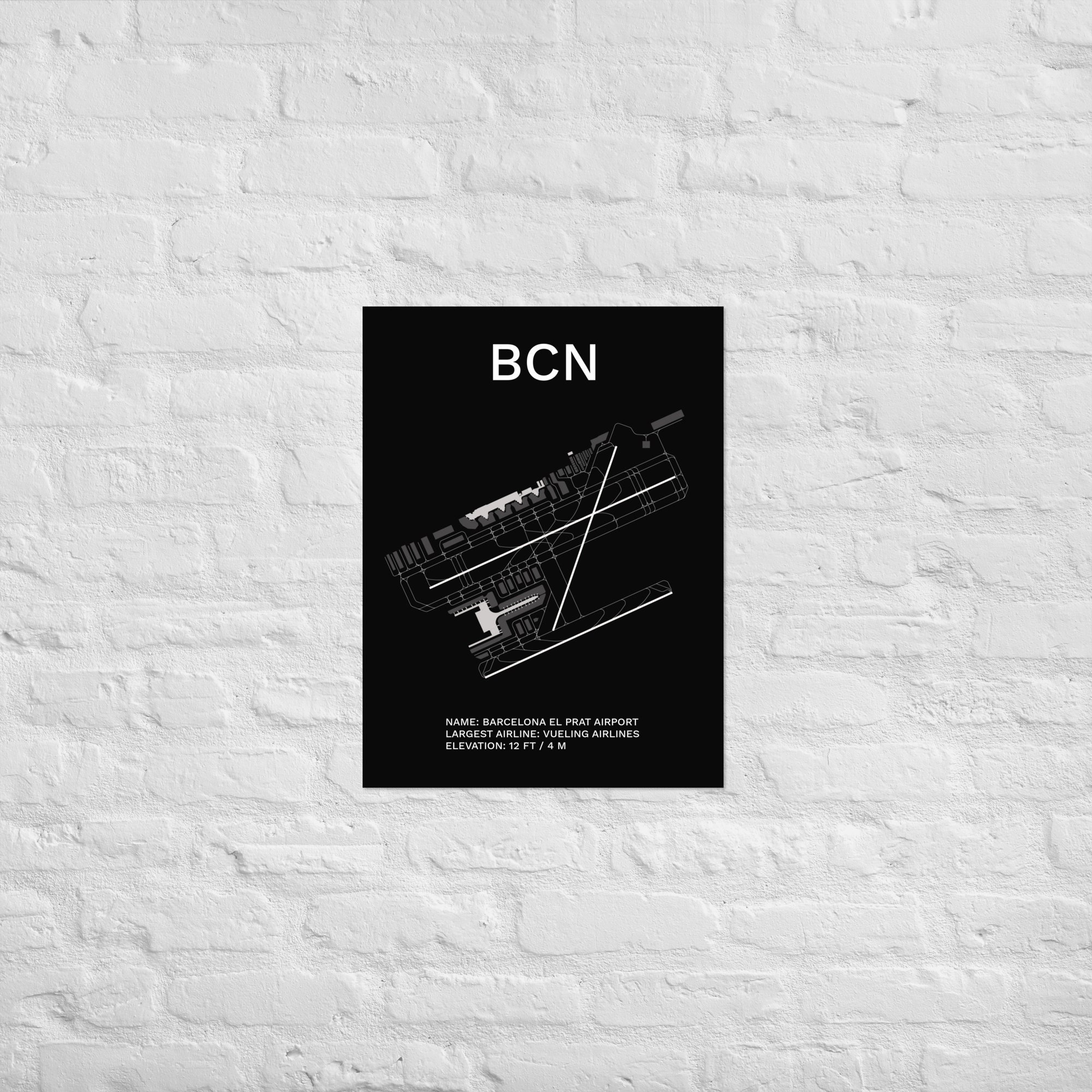 CUSTOM Airport Map Prints Any Airport Worldwide - Etsy