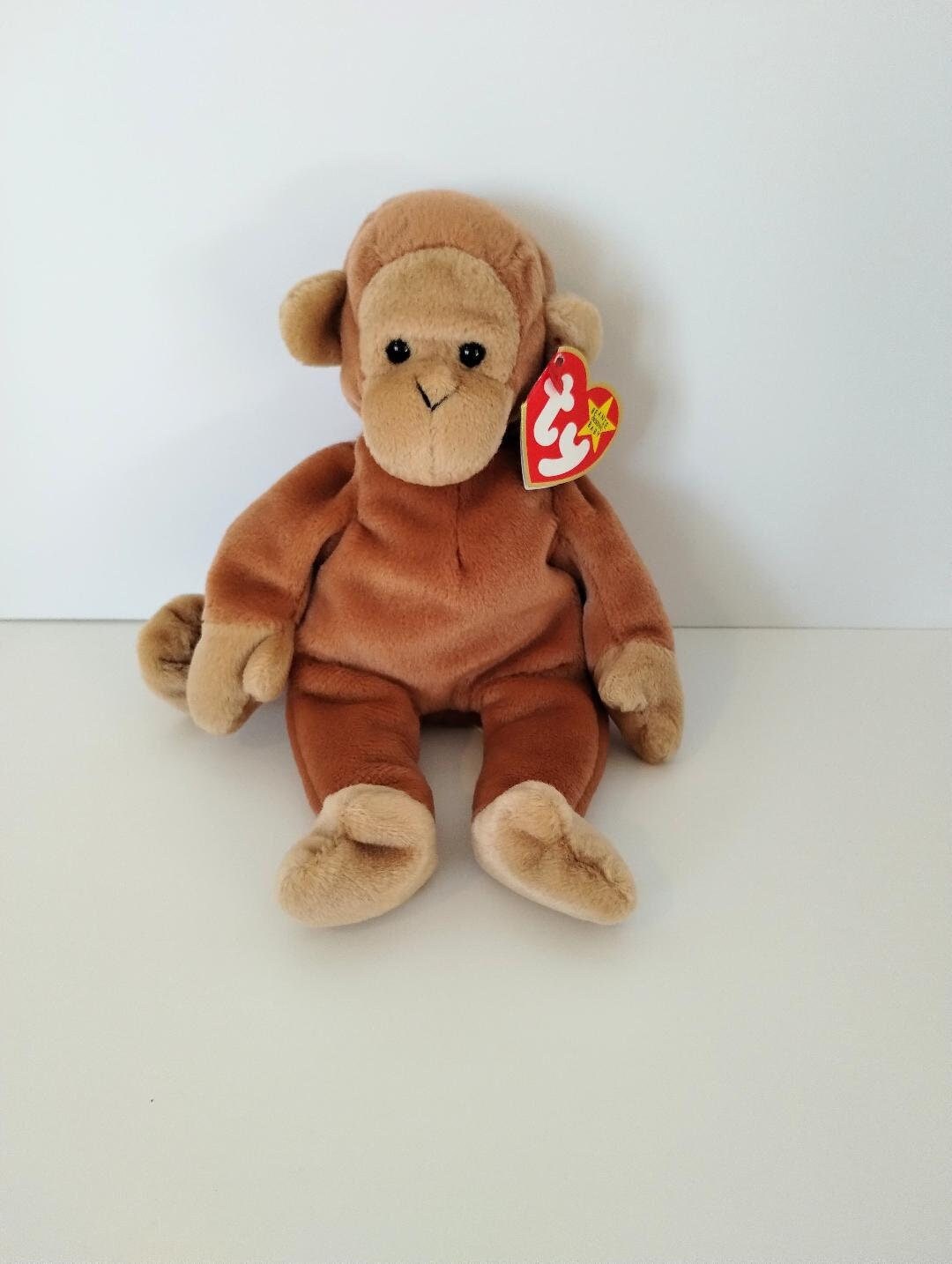 Ty 1995 Beanie Baby Bongo the Monkey With Tan Tail- Excellent Condition ...